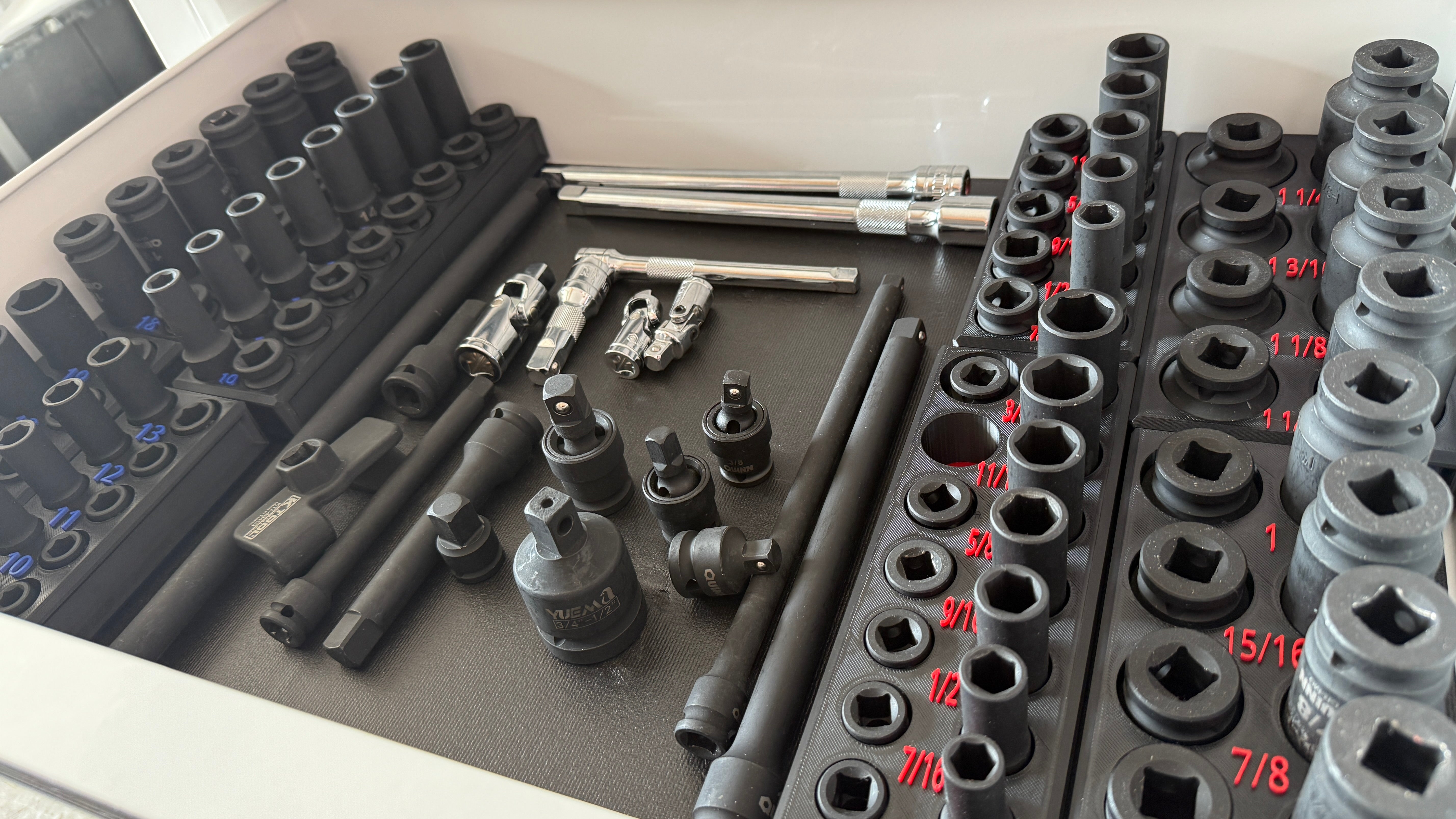 DoT Socket Trays for Quinn 3/8 Impact Master Set – Den of Tools